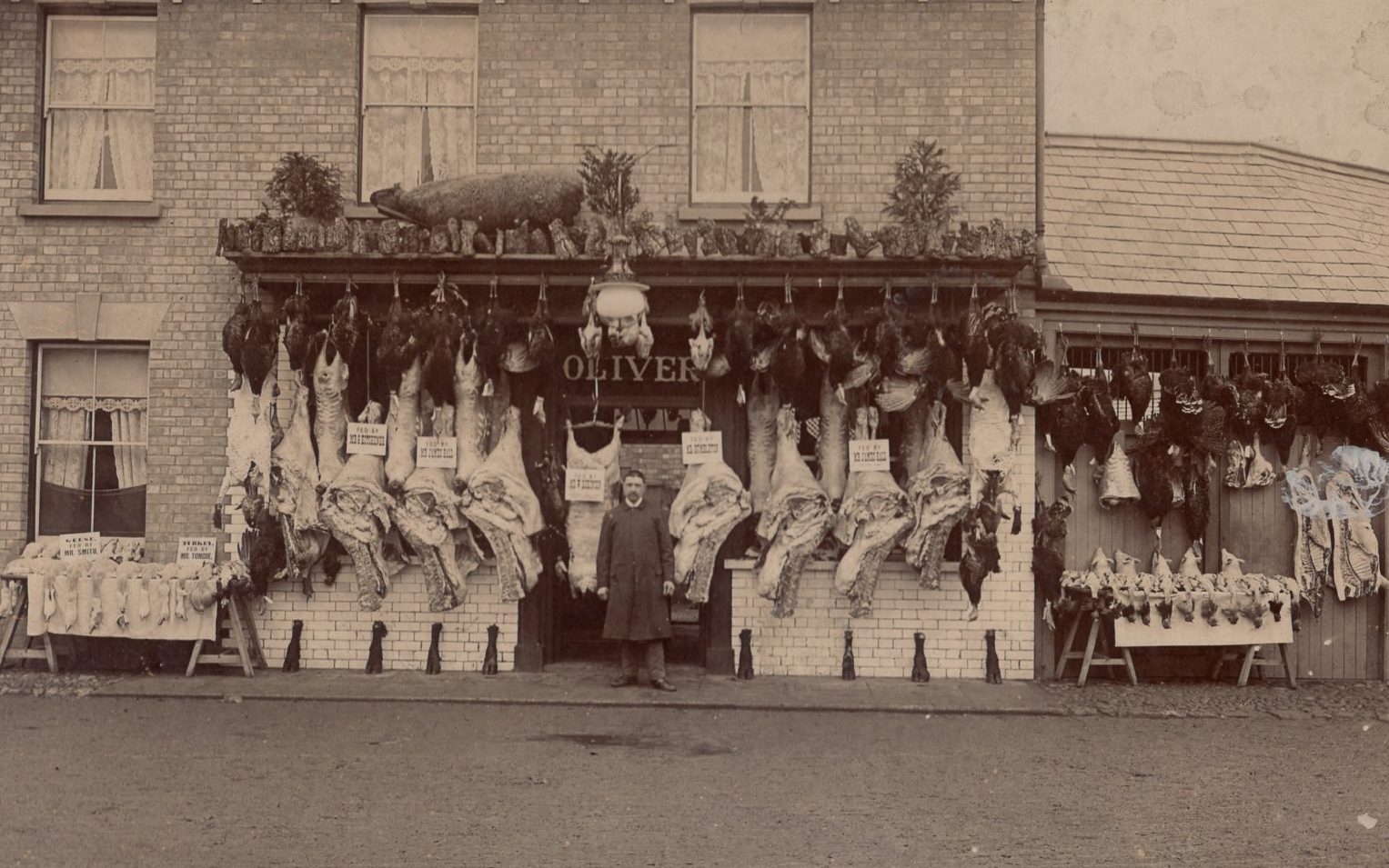 29 Streets Blackbird St 1910c Olivers Butchers – Potton History Society